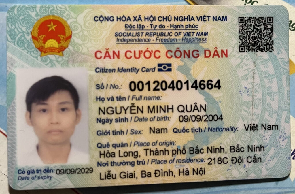 Làm CCCD Giả Có Gắn Chíp - Làm CMND Giả Có Gắn QR 2024